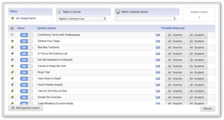 Acellus Releases Major Update to its Special Lessons Feature