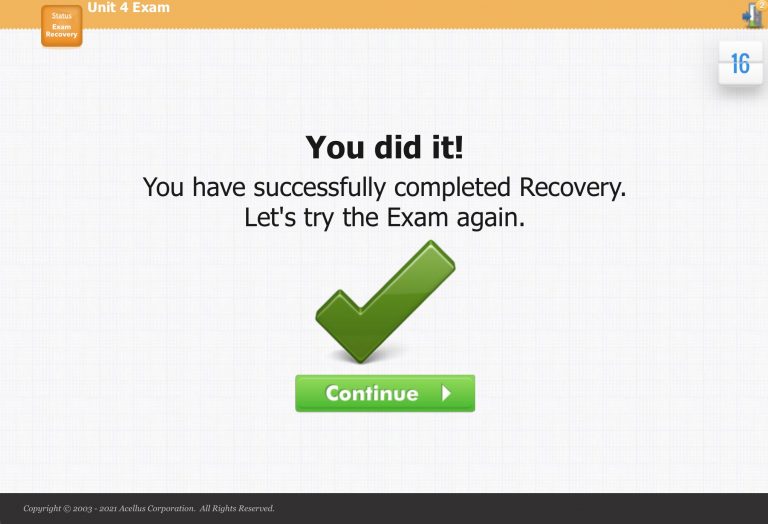 New Acellus Feature: Recovery Mode Enhancements